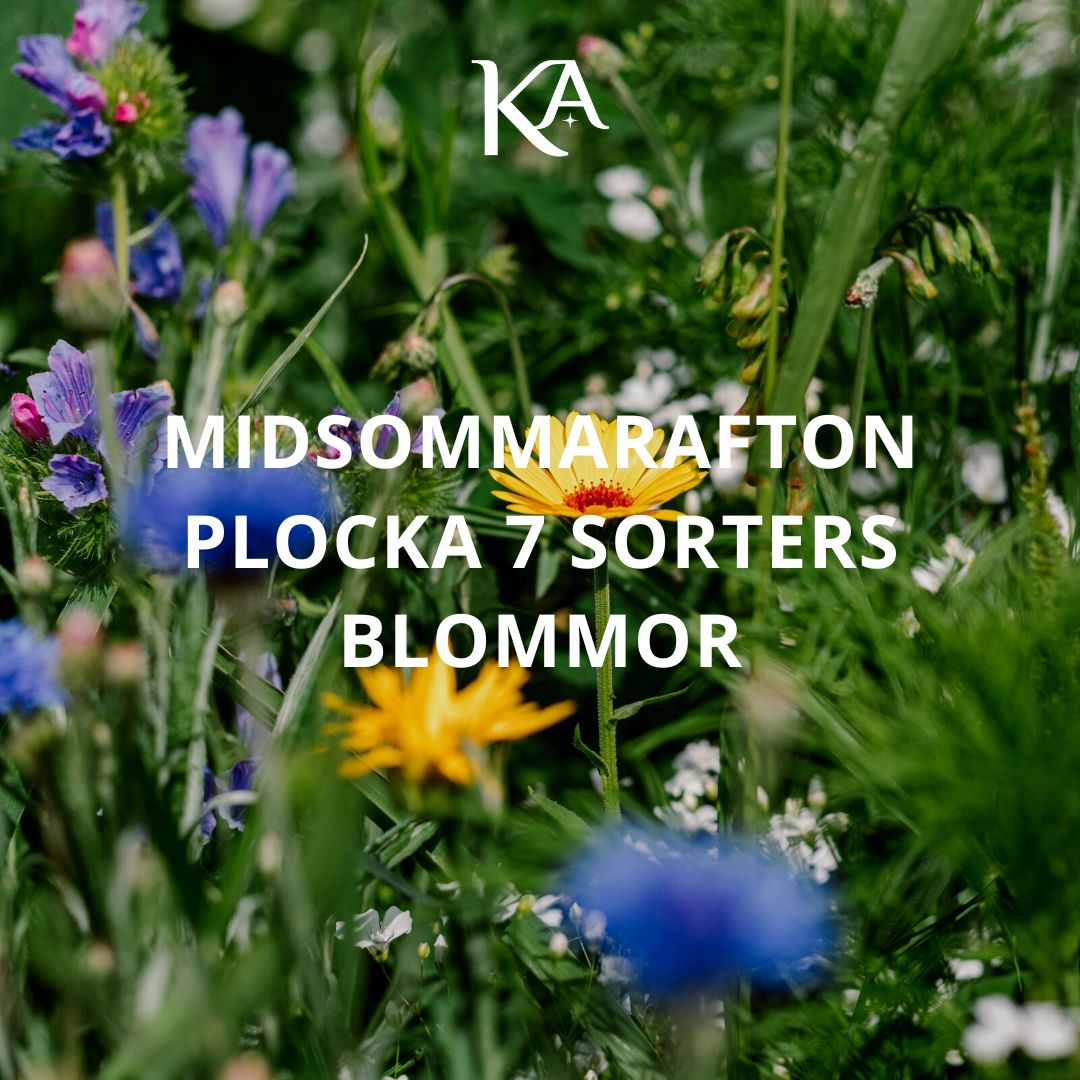 Plocka 7 sorters blommor på midsommarafton – Kristallakademin